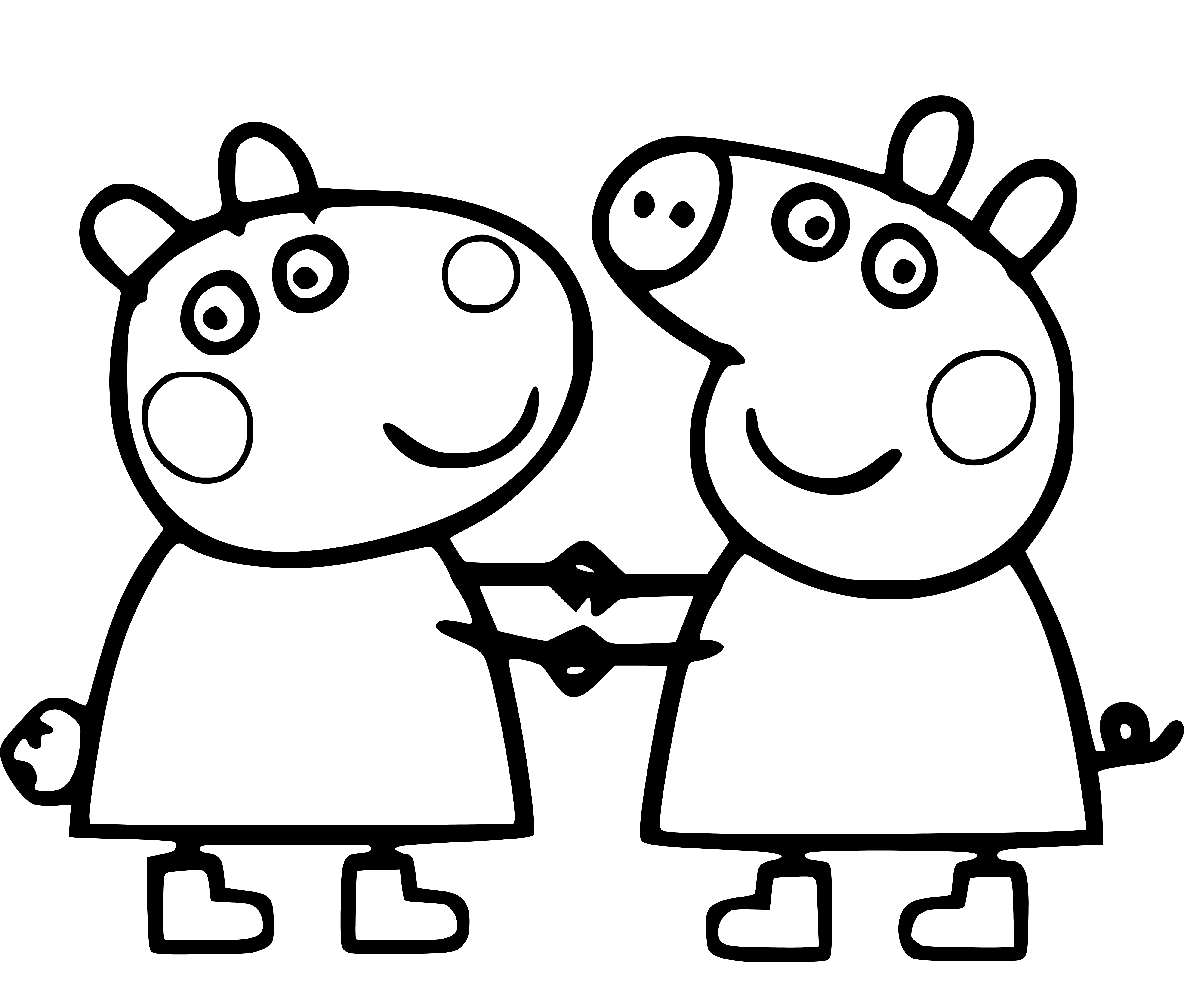 Peppa Pig Coloring Pages Printable